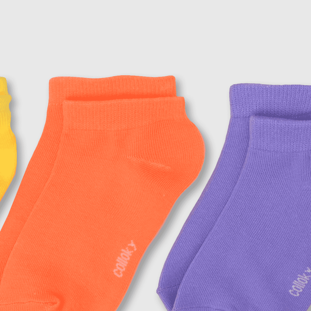 Medias de niña 6 pack corto colores rosado - Colloky Peru