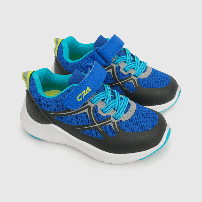 Zapatilla deportiva de niño caña baja azul - Colloky Peru