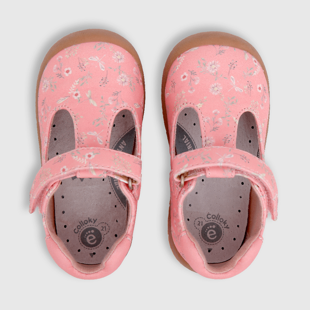 Reina de niña con velcro y flores rojo - Colloky Peru