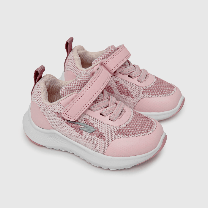 Zapatilla deportiva de niña botellas recicladas rosado - Colloky Peru